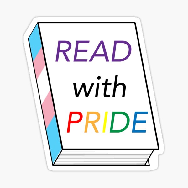 "Read with PRIDE - Transgender" Sticker by erennert20 | Redbubble