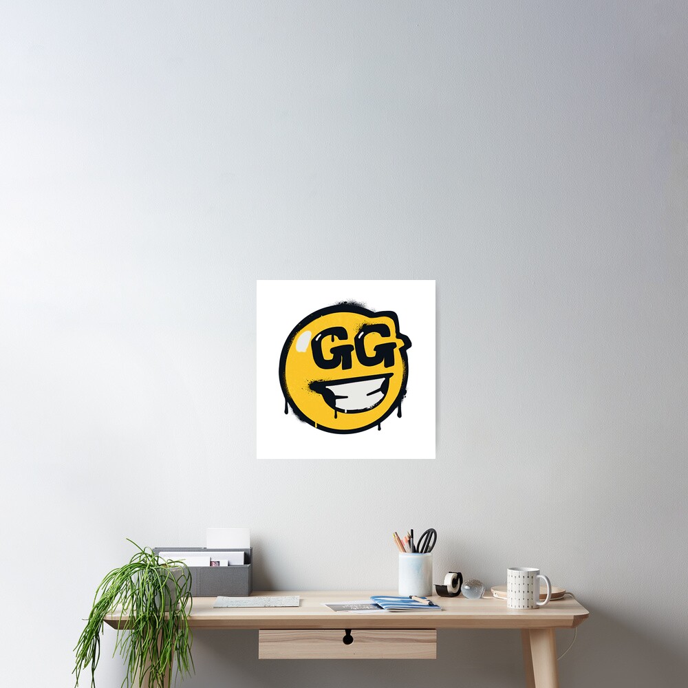 "GG Smiley Face Graffiti" Poster for Sale by Javella8 | Redbubble