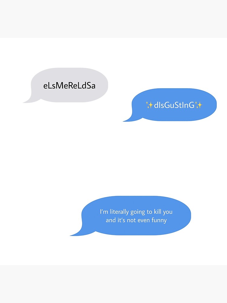 "Maddie texts" Poster for Sale by Lexiliz | Redbubble