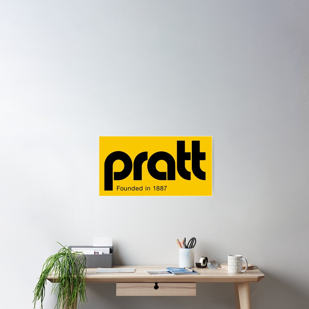 "Pratt - retro logo gold" Poster for Sale by CreativeGiant | Redbubble