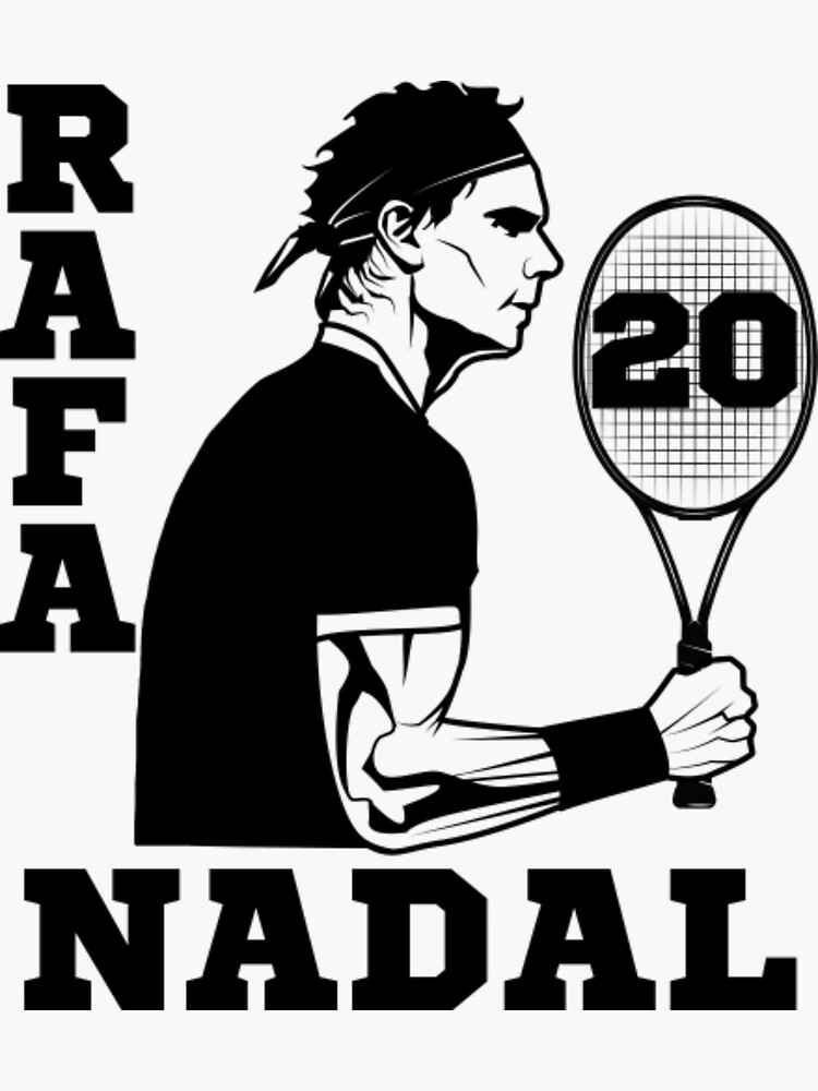"rafa nadal" Sticker for Sale by ClarkeLilly | Redbubble