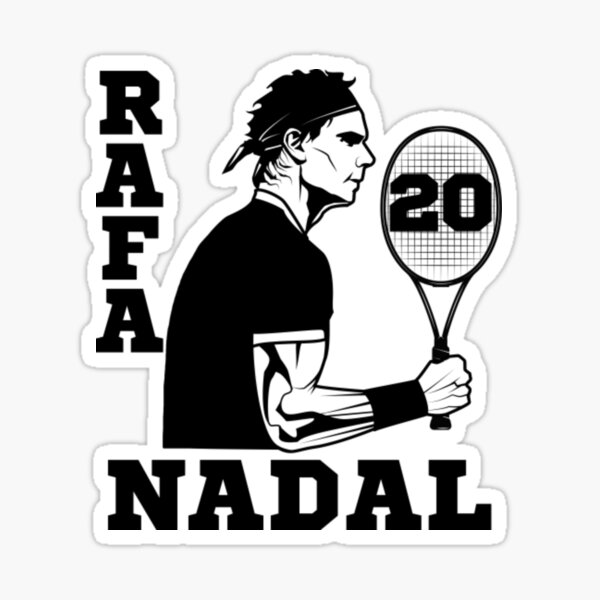 "rafa nadal" Sticker for Sale by ClarkeLilly | Redbubble