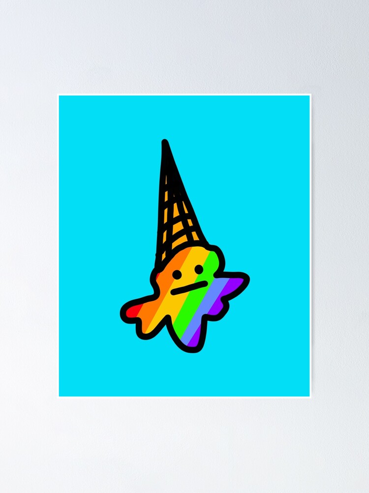 "Rainbow Dunce Cream" Poster by SaviorOfTheEggs | Redbubble
