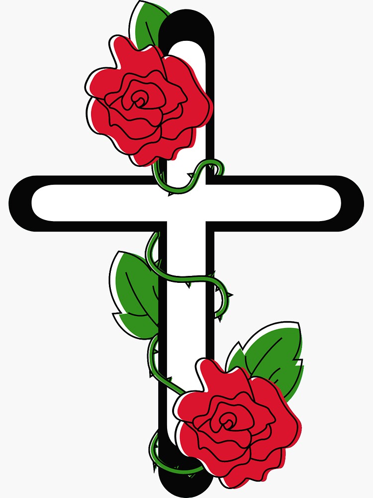 "cross" Sticker by Jairo-Emmanuel | Redbubble