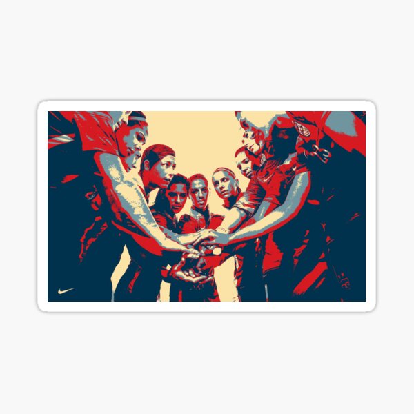 "USWNT Huddle " Sticker for Sale by hfournier | Redbubble