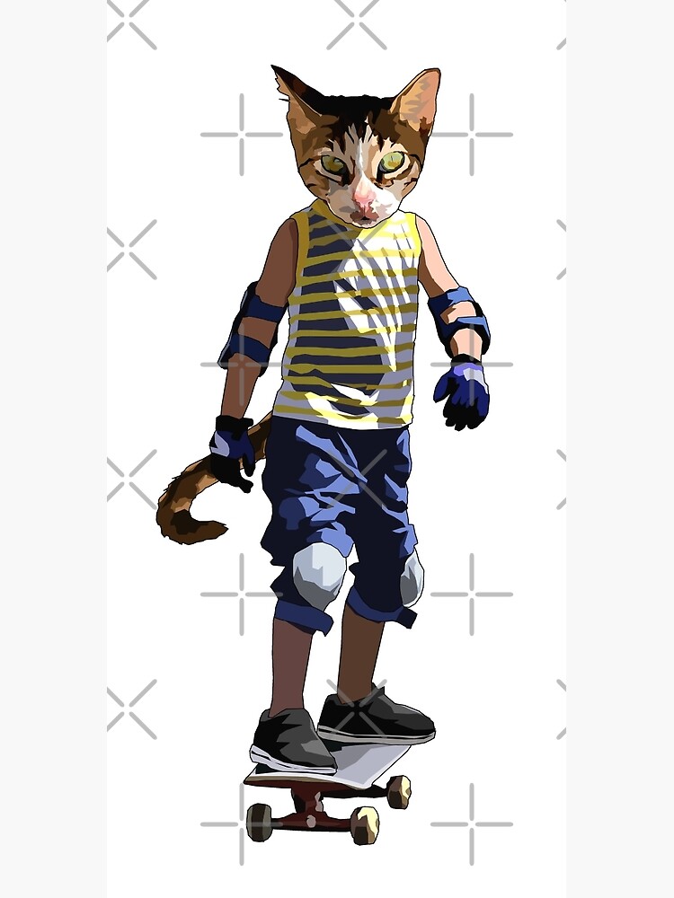 "Kool Kat" Poster by ScabBrain | Redbubble