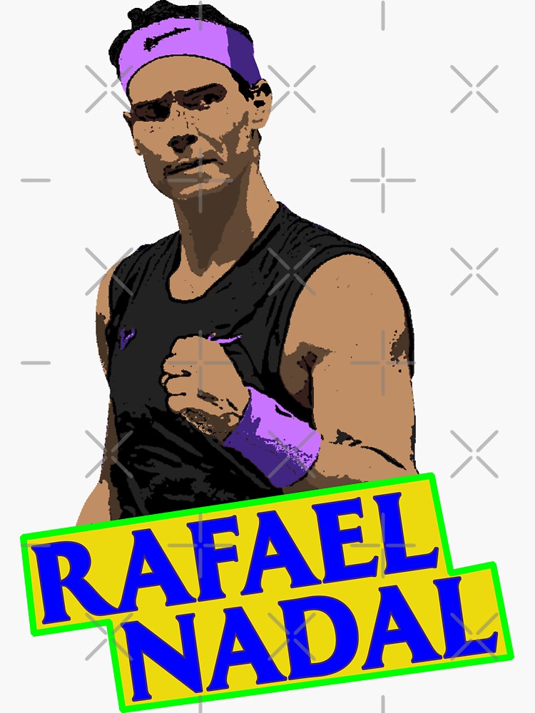 "Rafael Nadal Poster-Rafa Nadal Roland Garros" Sticker by looklock ...
