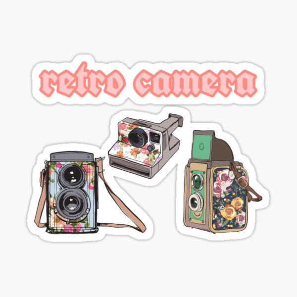 "Retro camera (+ sticker pack)" Sticker for Sale by chelseavine | Redbubble
