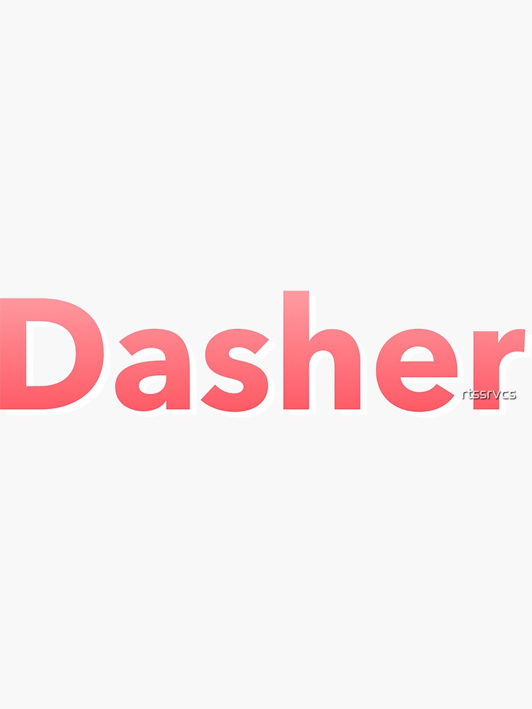 "Door Dash Dasher" Sticker for Sale by rtssrvcs | Redbubble