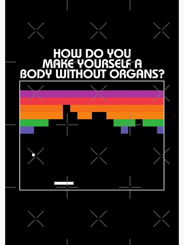 "8-bit Body Without Organs" Spiral Notebook for Sale by Crit Drip ...