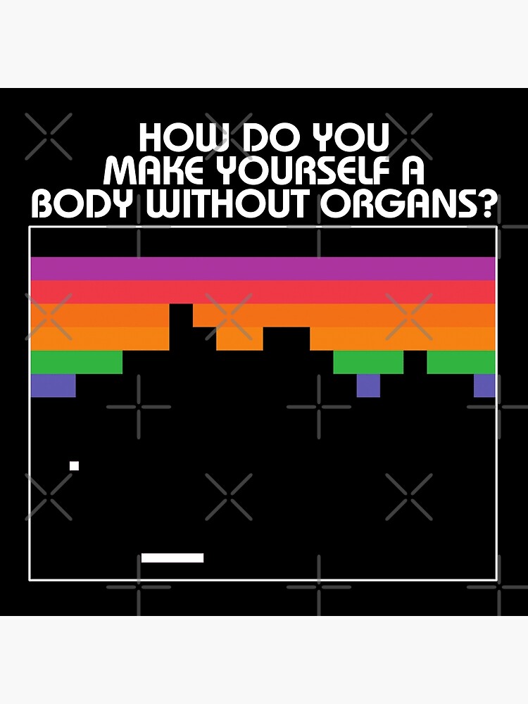 "8-bit Body Without Organs" Poster by AcidHorizon | Redbubble