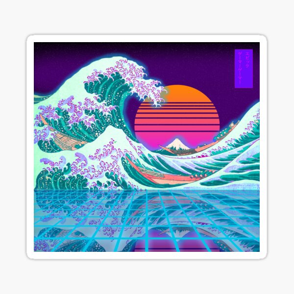 "The Great Vaporwave" Sticker for Sale by Champowsky | Redbubble