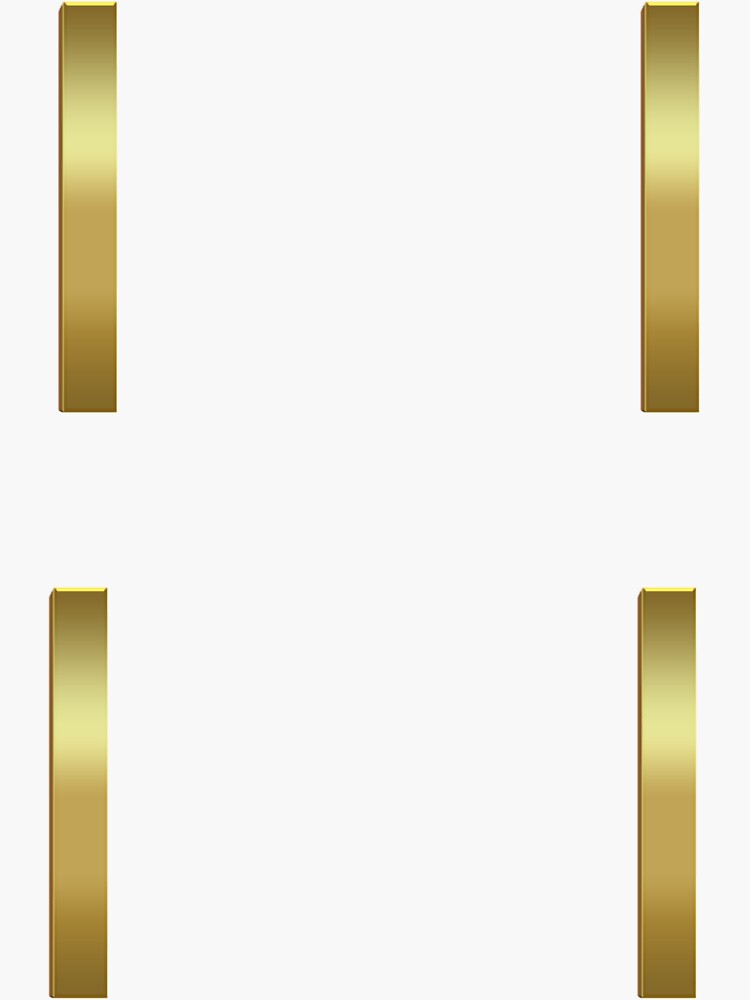 "Gold On Black Monogram Letter I | Gold Alphabet" Sticker for Sale by ...