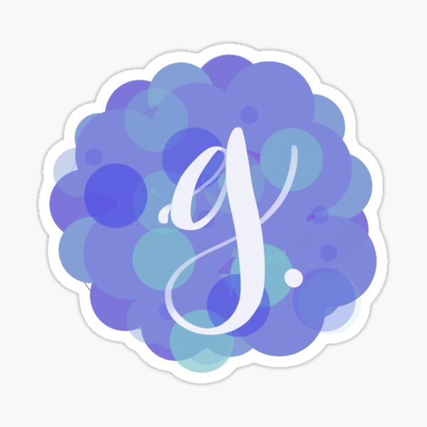 "G letter" Sticker for Sale by Lugent | Redbubble