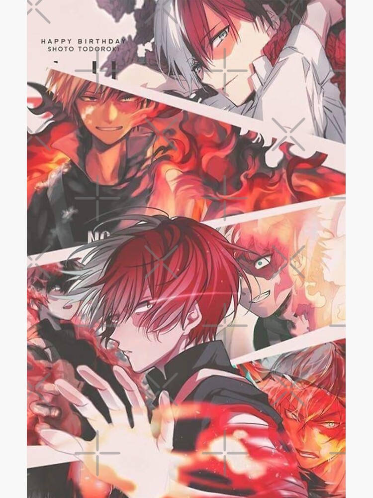 "Todoroki Shouto My Hero Academia" Sticker for Sale by alby666 | Redbubble