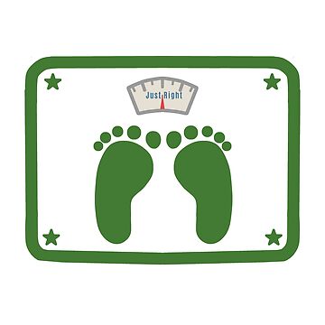 "Just Right Weight Scale" Sticker for Sale by LotusCreations | Redbubble