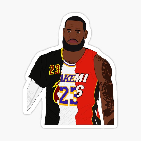 "Lebron James" Sticker by ryanclark12 | Redbubble