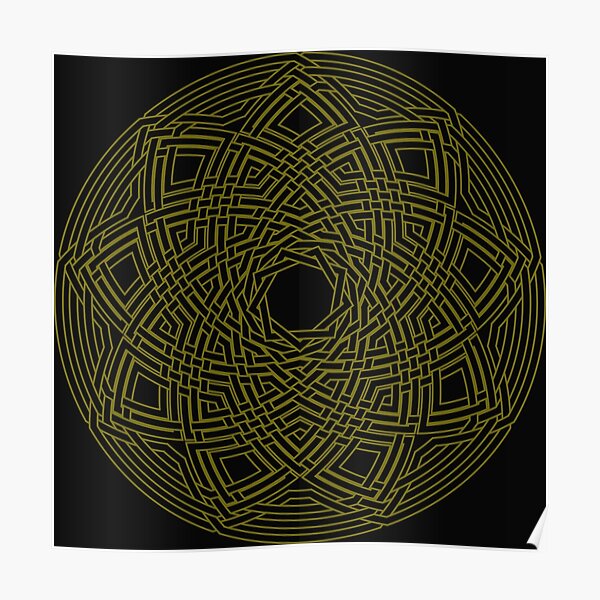 "Floral Nonagram Sacred Symbol Of Geometry and Celtic Star Ornament ...
