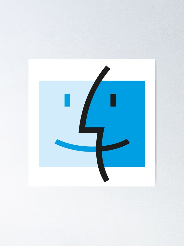 "Mac os (Finder) logo" Poster for Sale by DagnoloCarlo | Redbubble