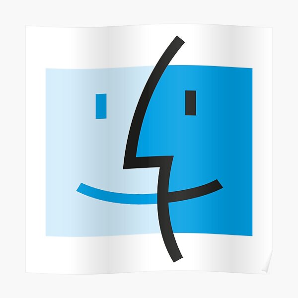 "Mac os (Finder) logo" Poster for Sale by DagnoloCarlo | Redbubble