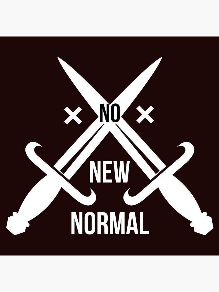 "No New Normal" Sticker for Sale by Alphas-Only | Redbubble