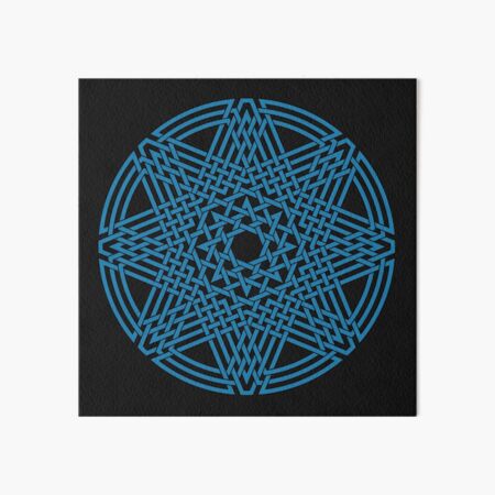 "Blue Color Floral Octagram Sacred Symbol Of Geometry and Celtic Star ...