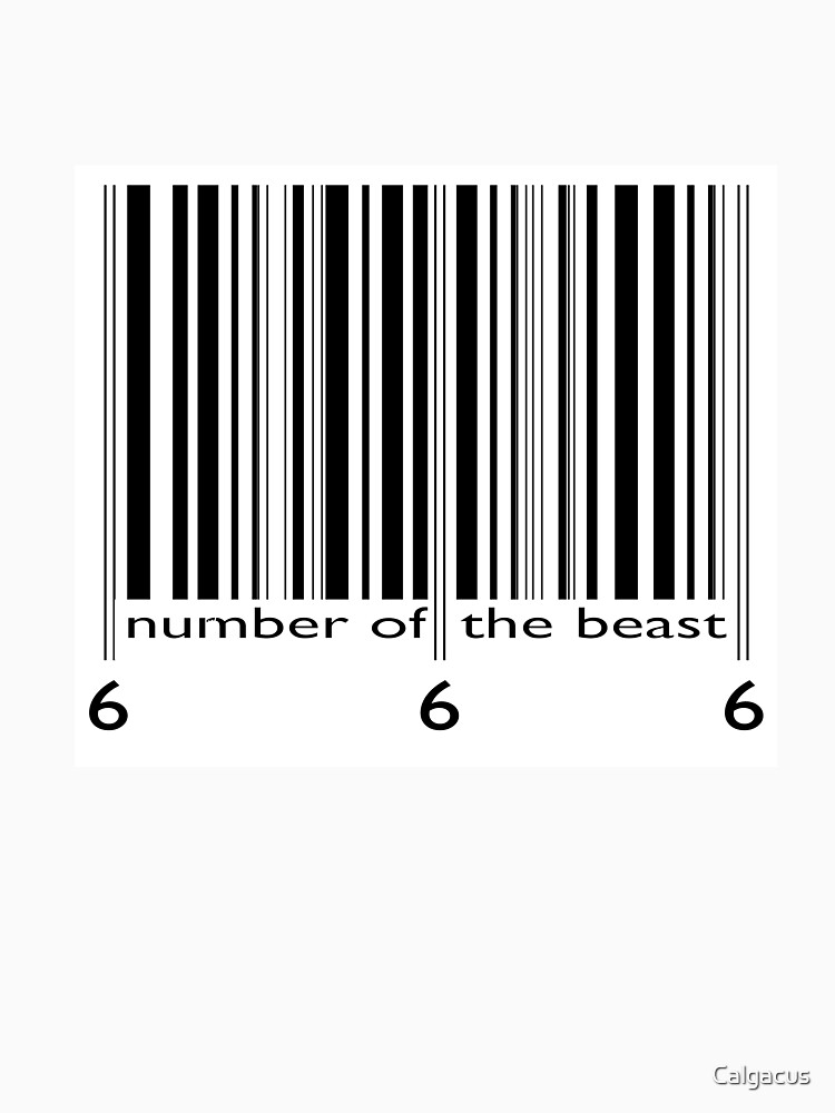 "NUMBER OF THE BEAST BARCODE" T-shirt for Sale by Calgacus | Redbubble ...
