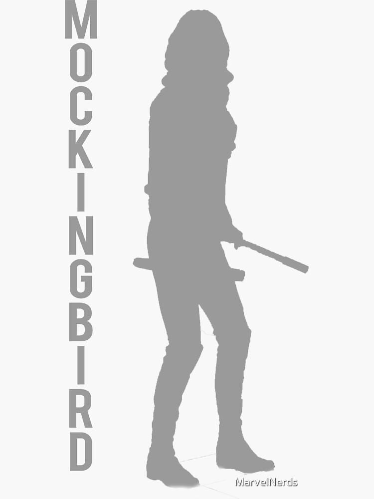 "Mockingbird Silhouette" Sticker for Sale by MarvelNerds | Redbubble