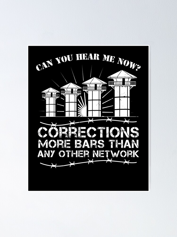 "Corrections Officer Saying - Correctional Officer Gift" Poster for ...
