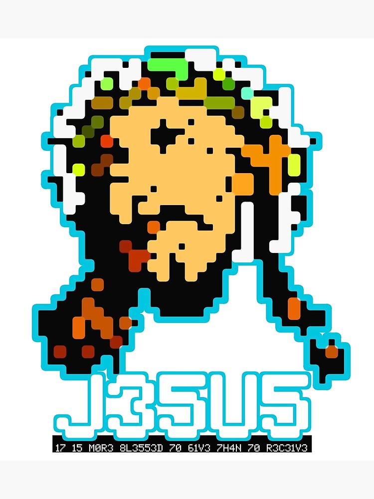 Póster «8bit jesus christ» de Xdelacra | Redbubble