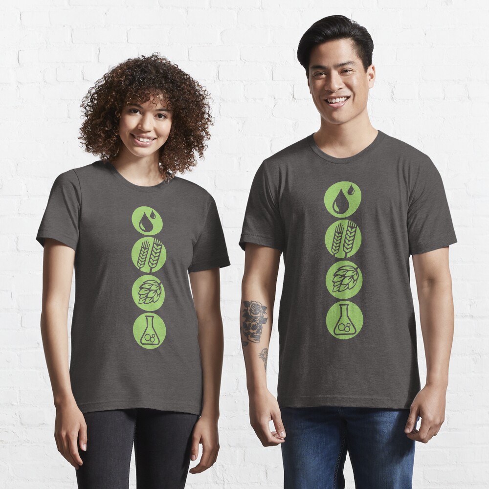 Beer Water Barley Hops And Yeast T Shirt For Sale By Baridesign