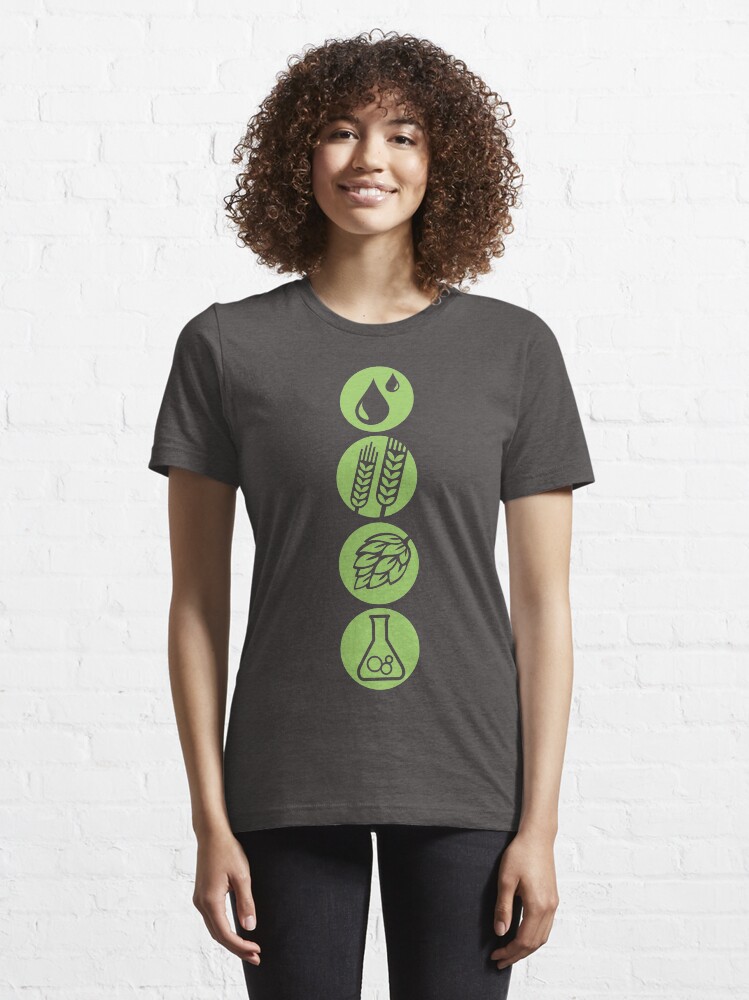 Beer Water Barley Hops And Yeast T Shirt For Sale By Baridesign