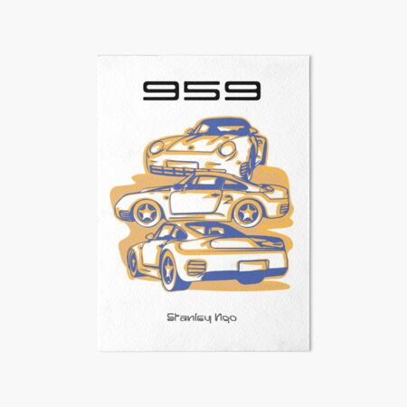 "Porsche 959" Art Board Print by mrinkpen | Redbubble