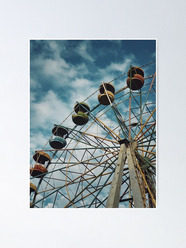 "abandoned ferris wheel" Poster by psychoshadow | Redbubble