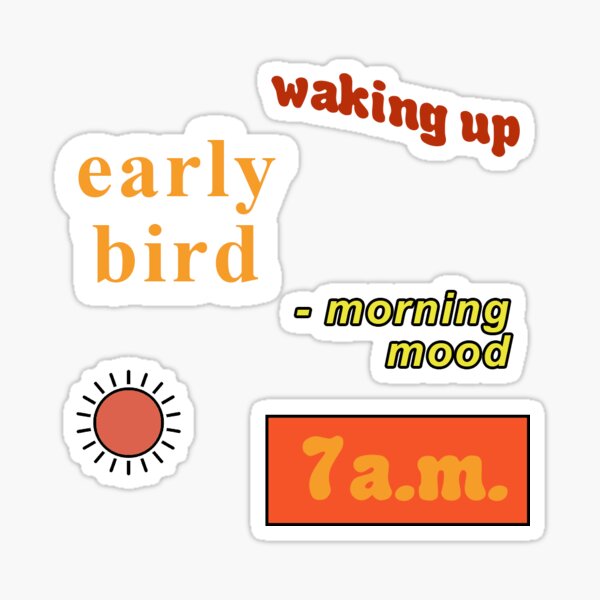 "Early bird" Sticker for Sale by designs-laura | Redbubble