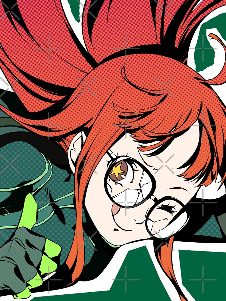 "Persona 5 Royal - Futaba All-Out Attack Pose (Green Background)" T ...