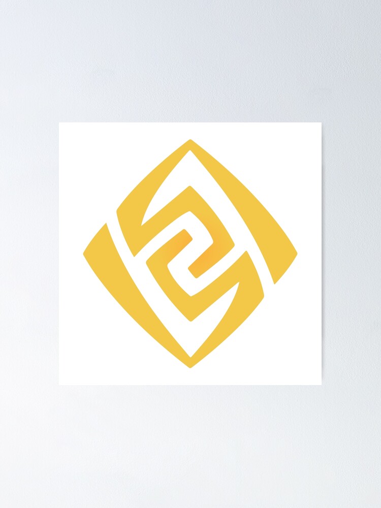 "Geo Element Genshin Impact" Poster for Sale by patternarium | Redbubble