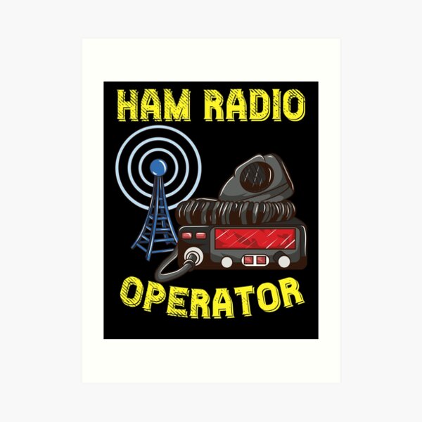 "Gift For Proud Ham Radio Operator - Ham Radio Dad Grandpa" Art Print ...