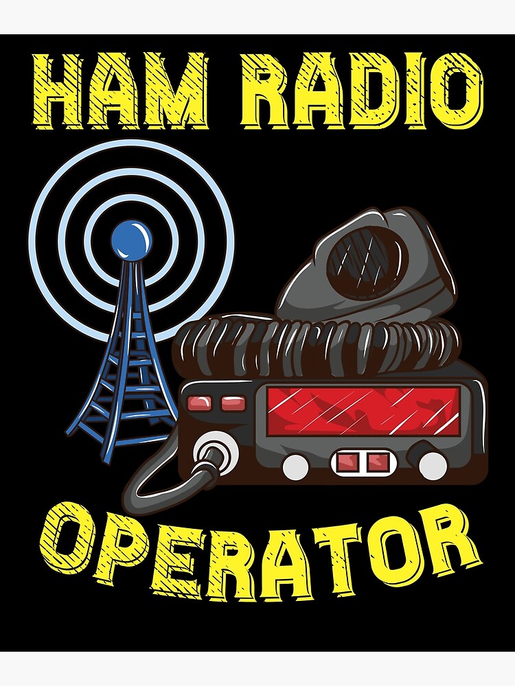 "Gift For Proud Ham Radio Operator - Ham Radio Dad Grandpa" Art Print ...