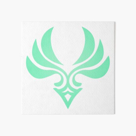 "Anemo Element Genshin Impact" Art Board Print for Sale by patternarium ...
