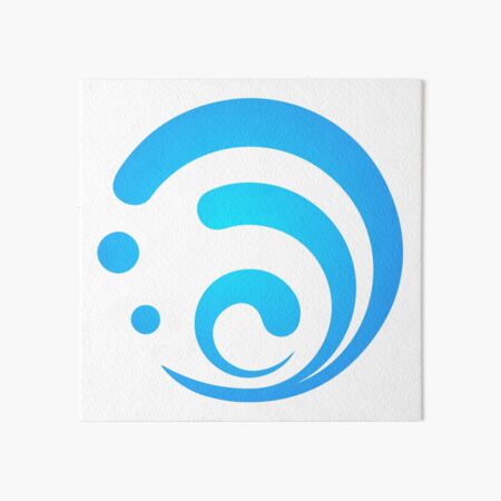 "Hydro Element Genshin Impact" Art Board Print by patternarium | Redbubble