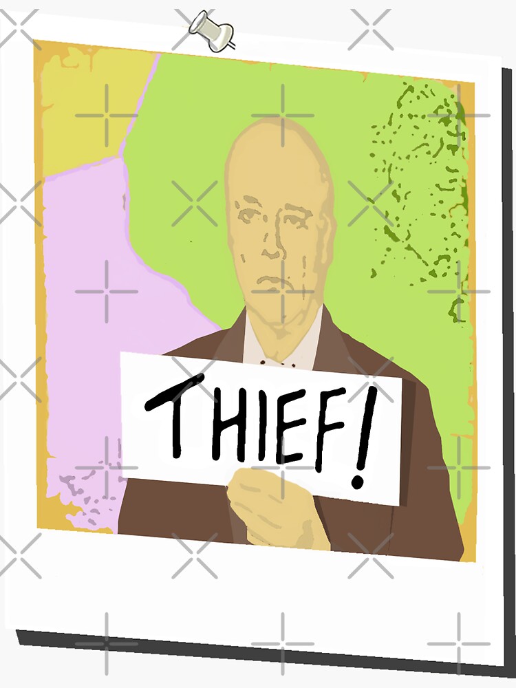 "Thief " Sticker by pickledbeets | Redbubble