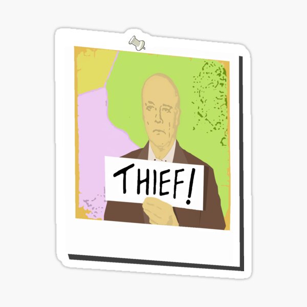 "Thief " Sticker by pickledbeets | Redbubble