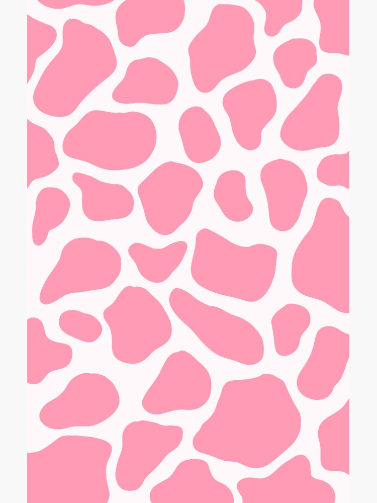 "Pink Cow Prints" Sticker for Sale by funfettea | Redbubble