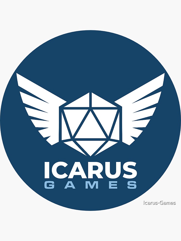 "Icarus Games Logo" Sticker for Sale by Icarus-Games | Redbubble