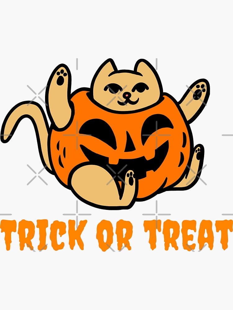"Halloween Cat Meme, halloween dog meme" Sticker for Sale by Marcuswong ...