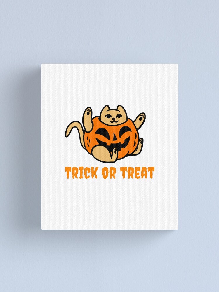 "Halloween Cat Meme, halloween dog meme" Canvas Print for Sale by ...