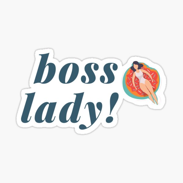 "Boss Lady" Sticker by vibiny | Redbubble