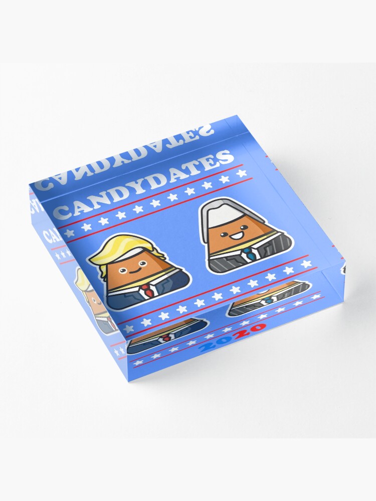 "Trump Biden Candy Corn Red Blue 2020 Election" Acrylic Block for Sale ...