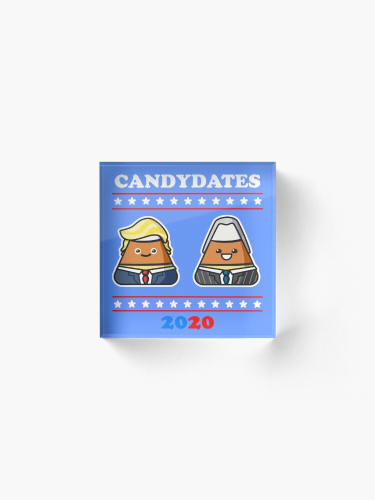 "Trump Biden Candy Corn Red Blue 2020 Election" Acrylic Block for Sale ...